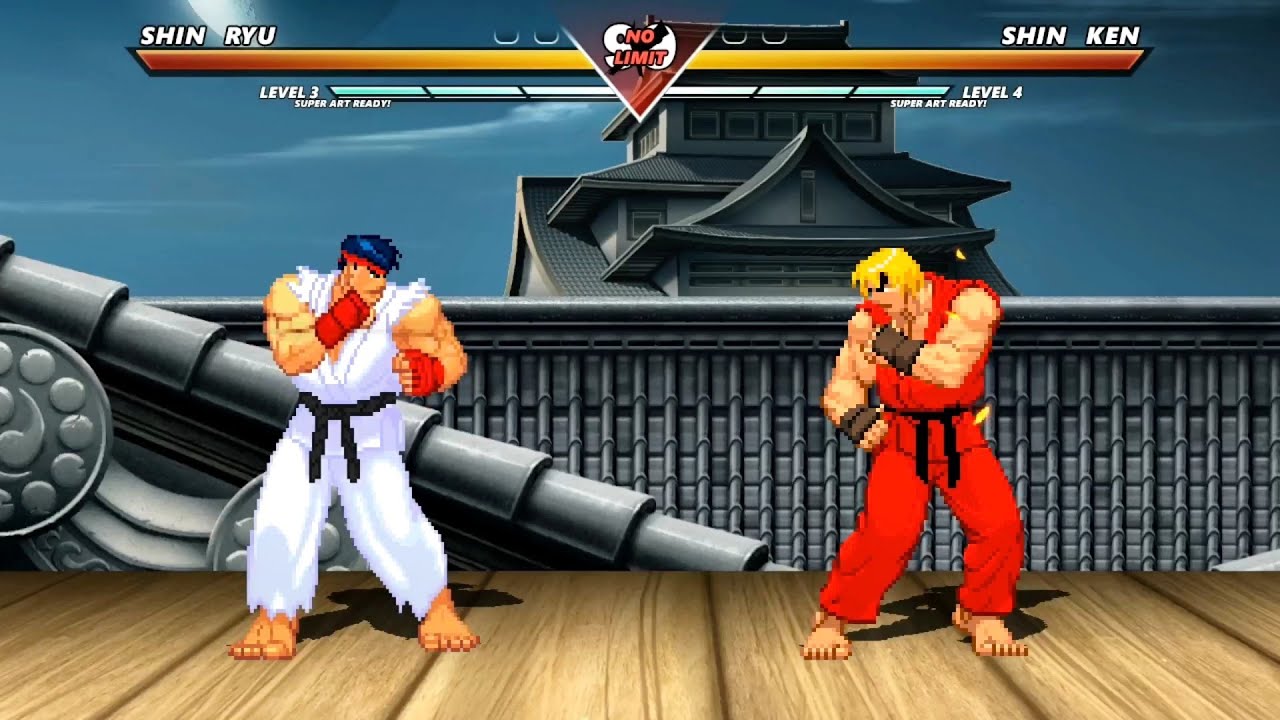 SHIN RYU vs SHIN KEN - Highest Level Awesome Fight! - YouTube