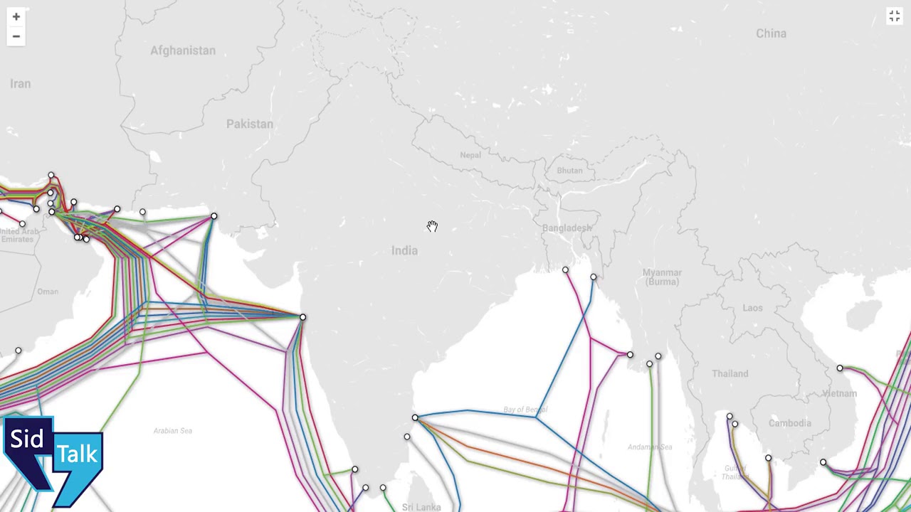 How INTERNET Works via Cables in Hindi in INDIA - YouTube