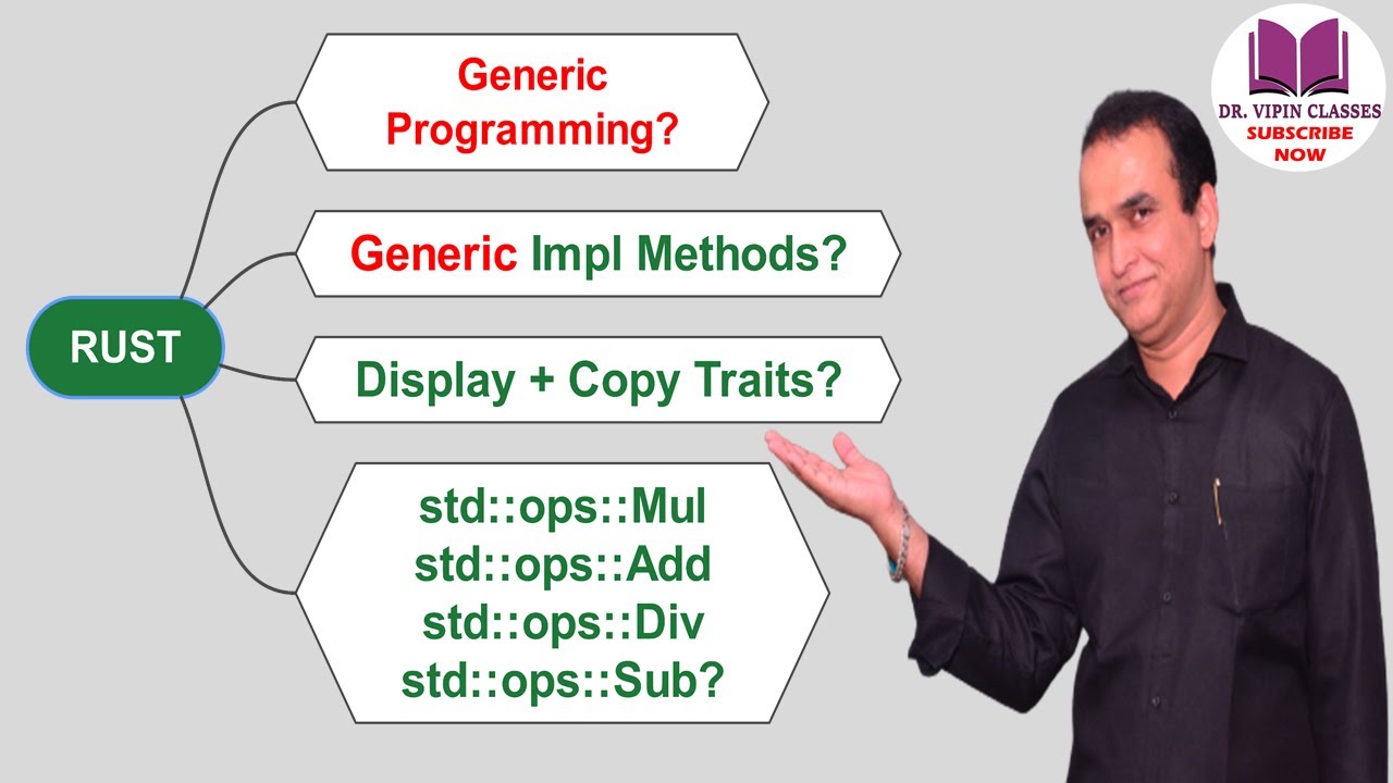 Generic Impl Method in Rust | Rust Tutorial -36 | Dr Vipin Classes ...