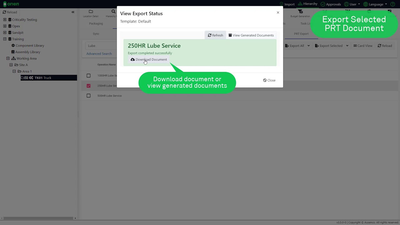 How to Export and View a PRT Document Work Instruction - YouTube