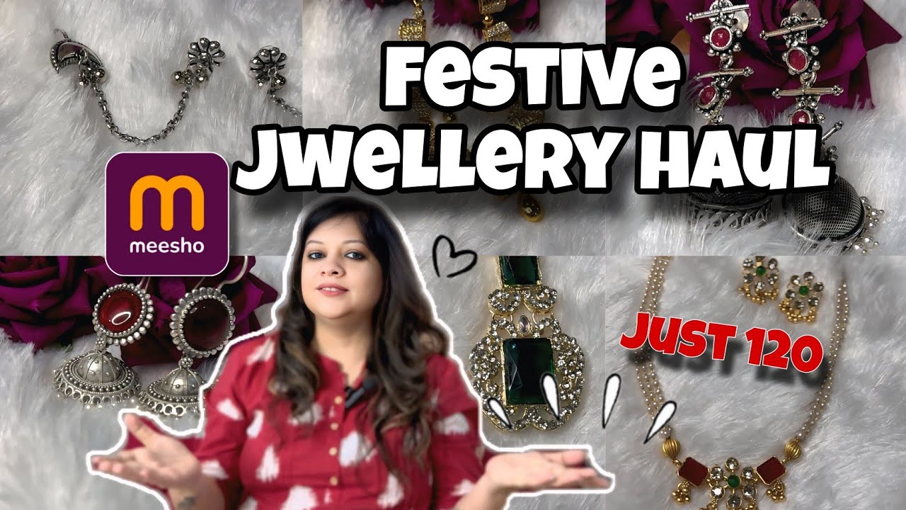 MEESHO Festive Jewelry Haul 2024 | Affordable & Stunning Pieces for ...