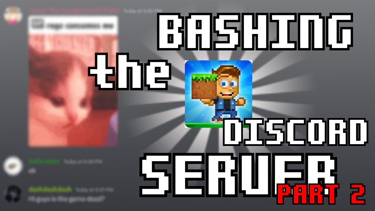 Bashing The Pixel Worlds Discord Server (Part 2) - YouTube