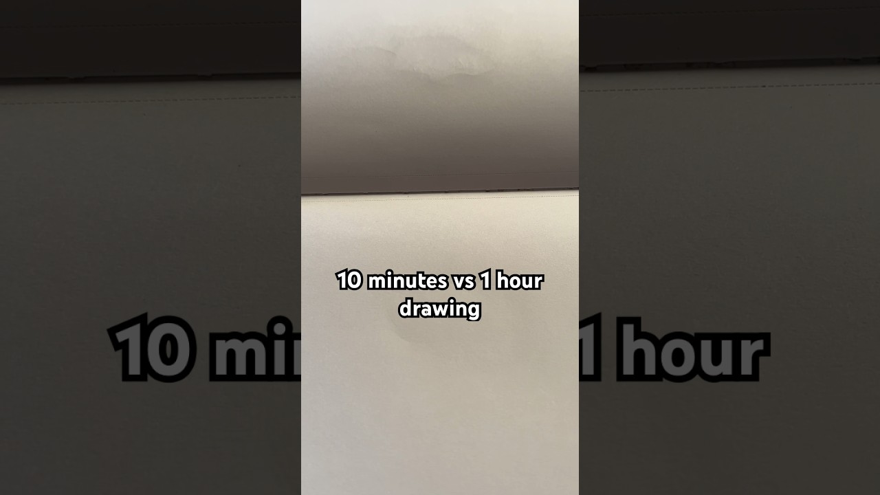 ⏰10 minutes vs 1 hour drawing!🎨 | #shorts #drawing - YouTube