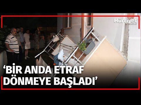 Oturdukları Balkon Çöken Çift Neye Uğradığını Şaşırdı!
