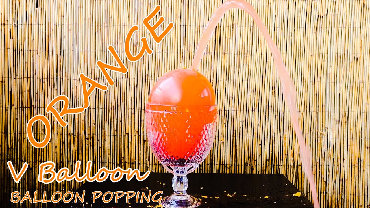 Balloon popping - Orange - YouTube