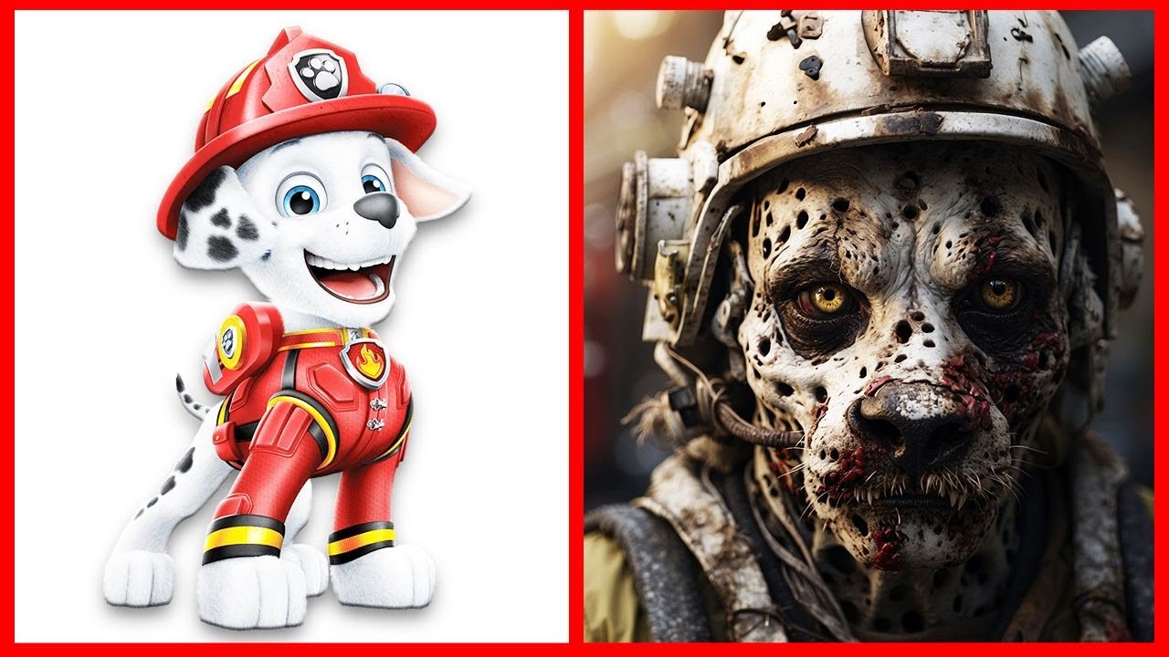 PAW PATROL All Characters as ZOMBIES - YouTube