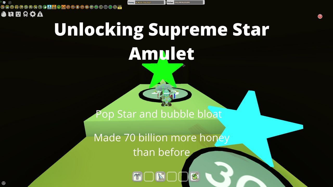 Getting Supreme Star Amulet (Roblox Bee Swarm Simulator) - YouTube