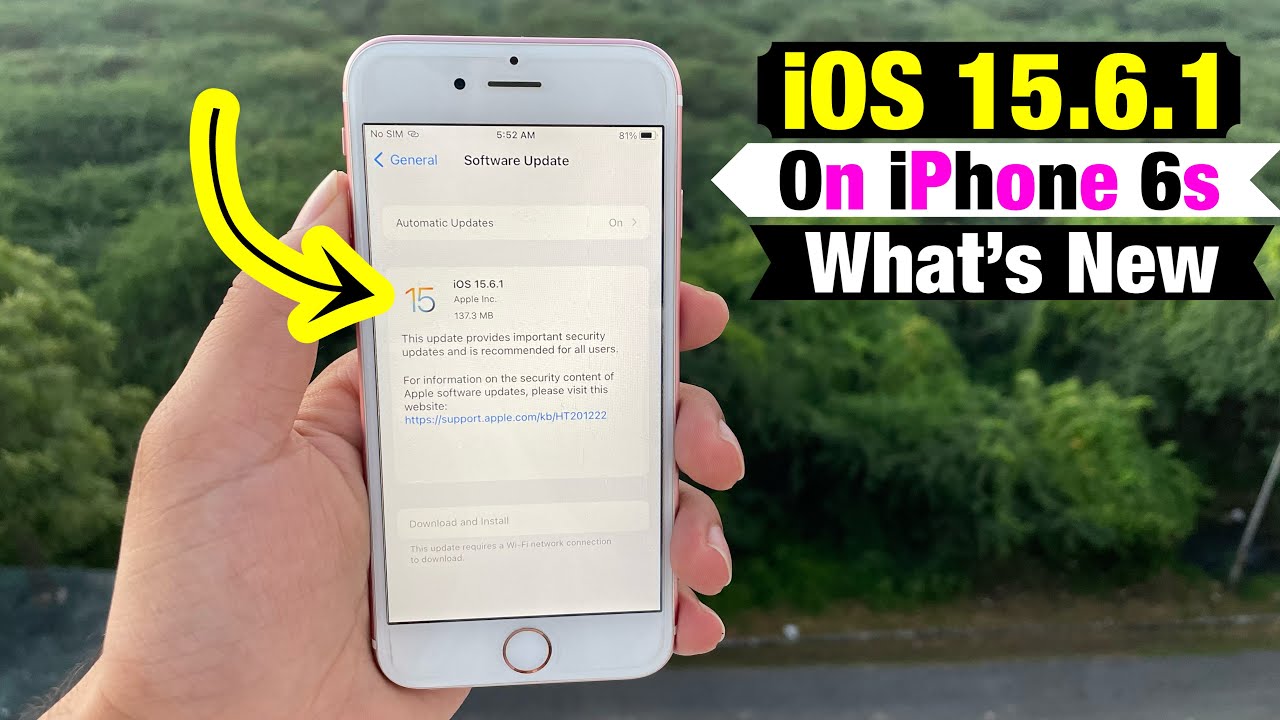 iOS 15.6.1 on iPhone 6s 😱 - YouTube