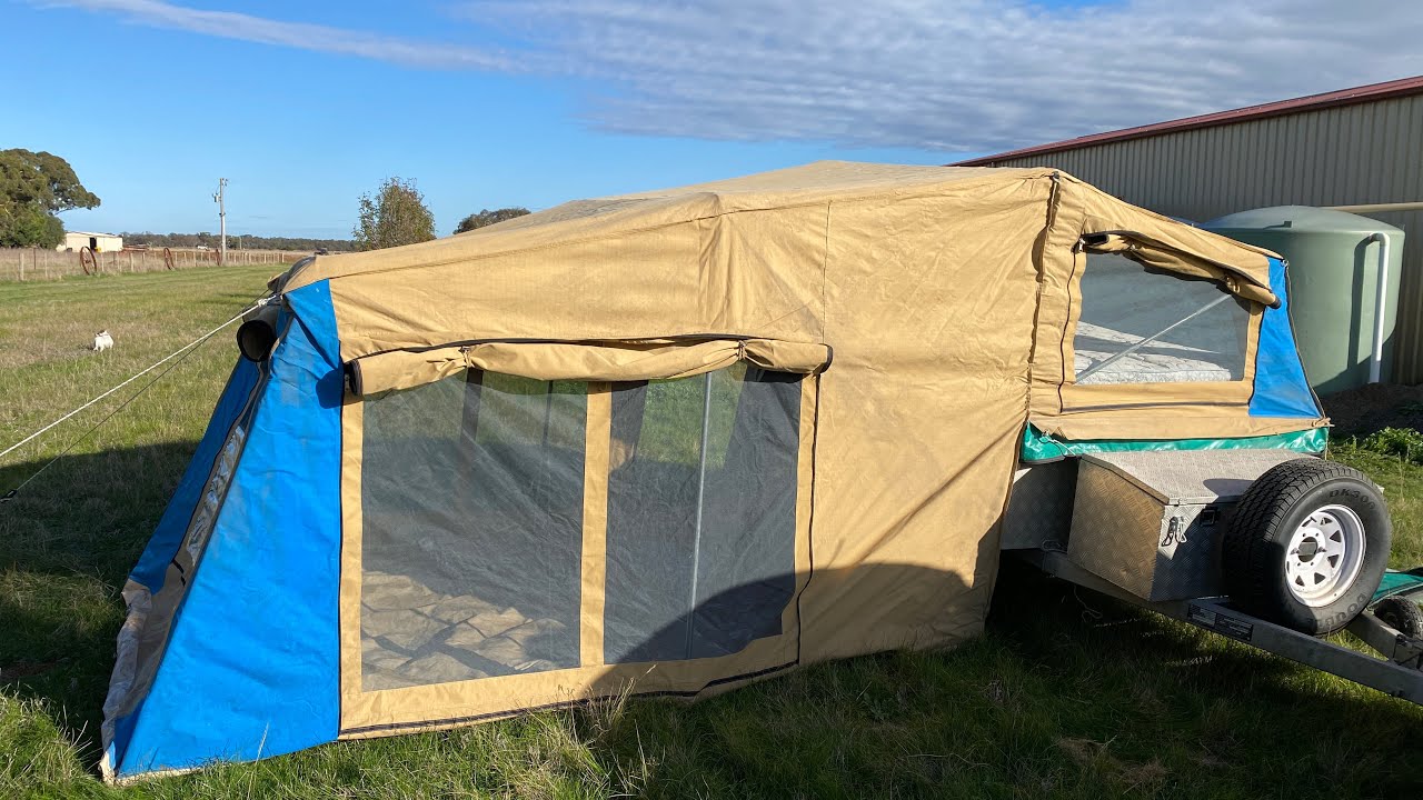 Fold Out Camper Trailer Walkaround - YouTube