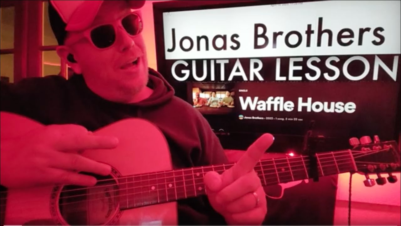 How We Broke Down Waffle House - Jonas Brothers Guitar Tutorial (Beginner Lesson!) - YouTube