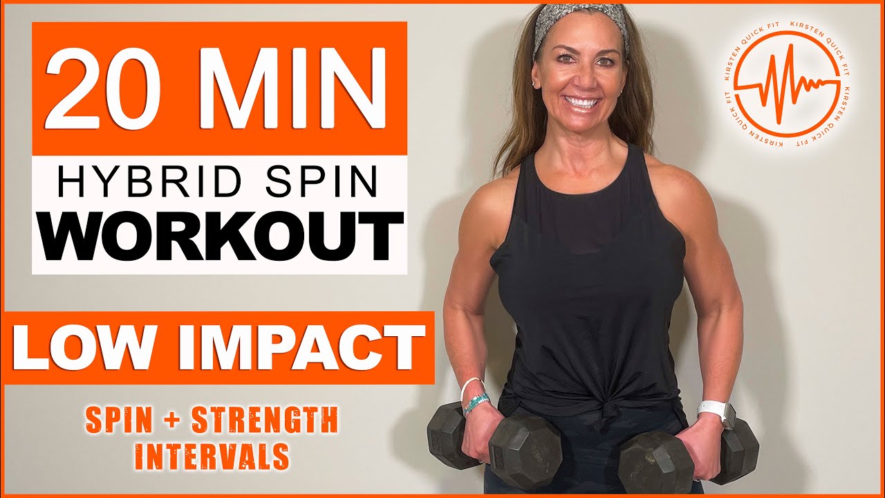 20 Minute Spin, Cardio & Strength Interval Workout - Burn Calories ...
