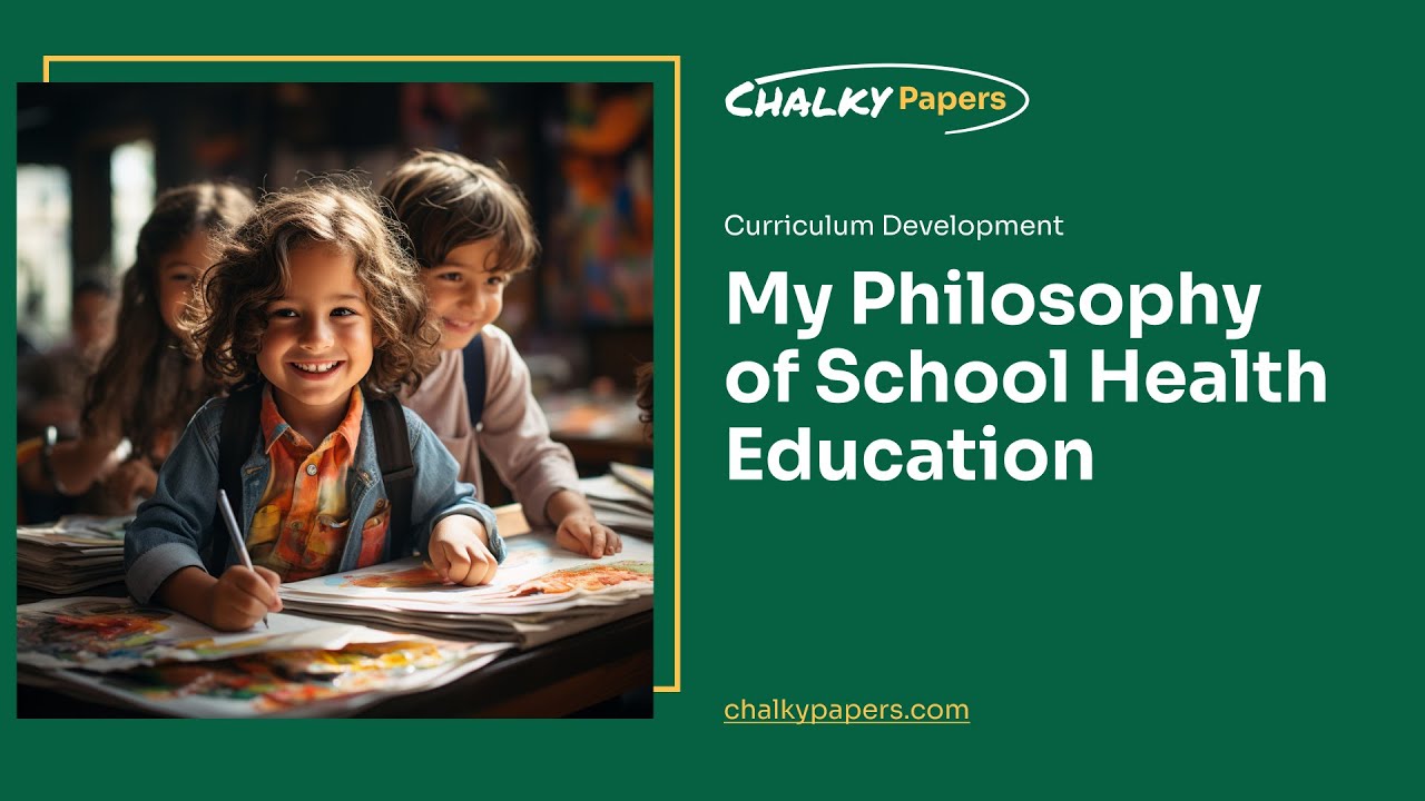 My Philosophy of School Health Education - Essay Example - YouTube