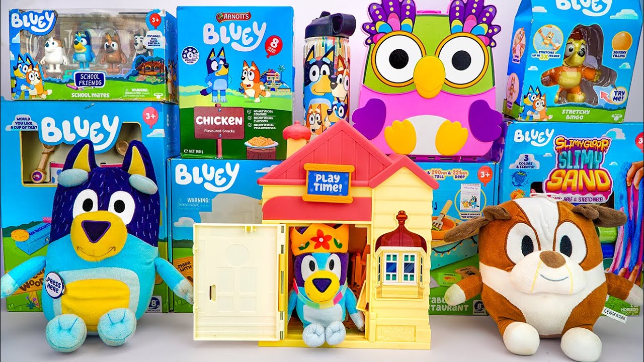 96 Minutes of Satisfying ASMR Unboxing 🏡 Adorable Bluey Toys Collection ...