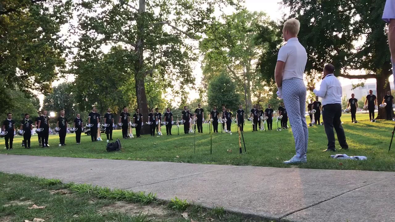 Bluecoats “Pants” in military park! Awesome! - YouTube