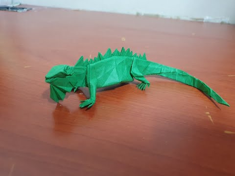 이구아나2 접기 (Iguana2 Origami) - YouTube