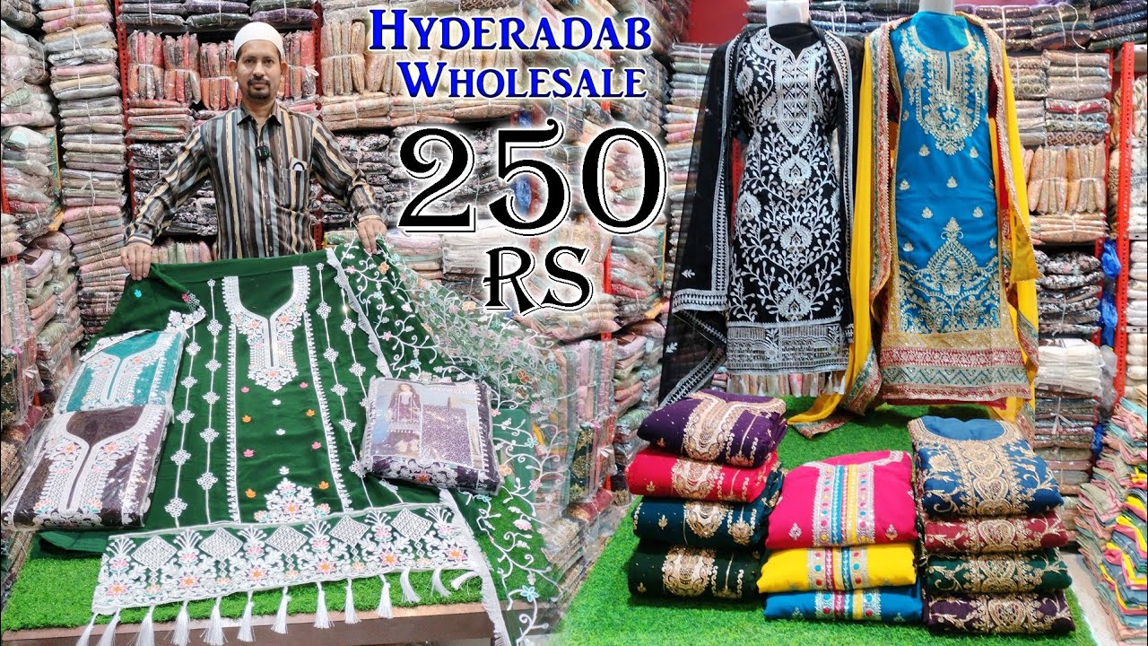Hyderabad Wholesale Collection Pakistanisuits 250 Rs All Variety Suits ...