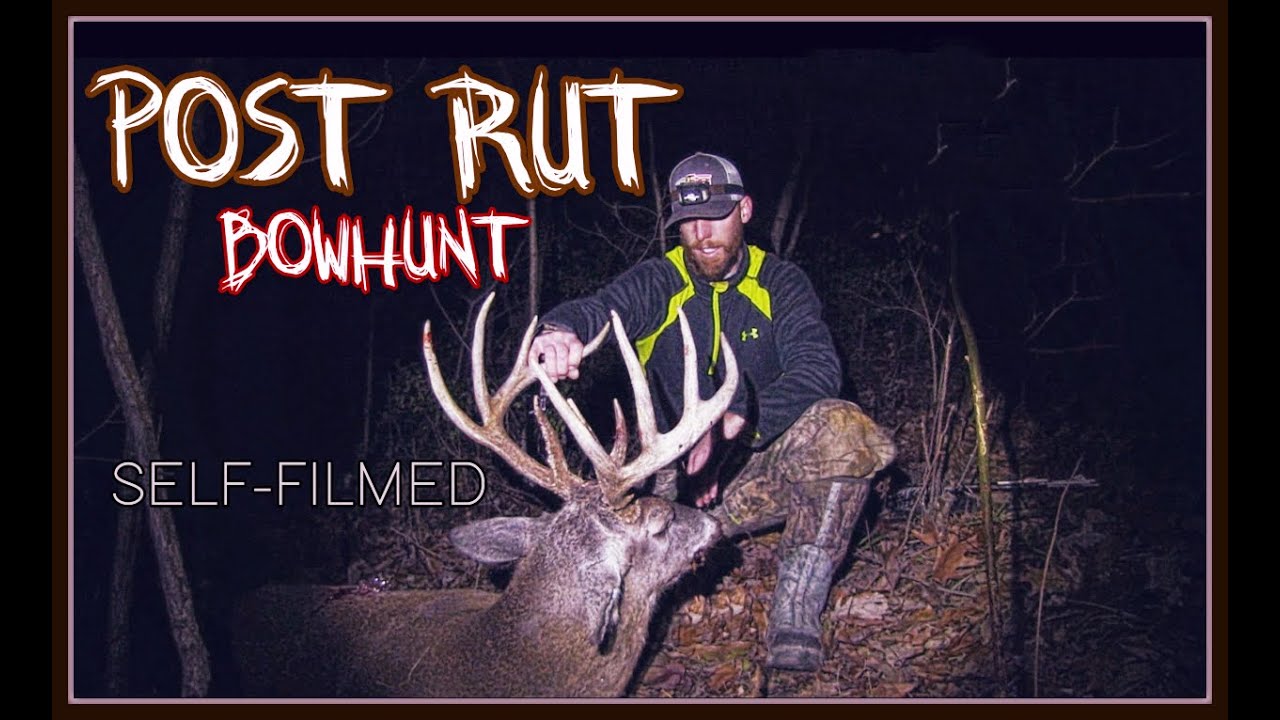 Bowhunting Whitetail Deer Post Rut Success Self Filmed - YouTube