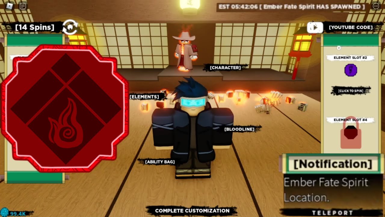 Ember Fate Spirit in Edit Menu?!?! | Shindo Life - YouTube