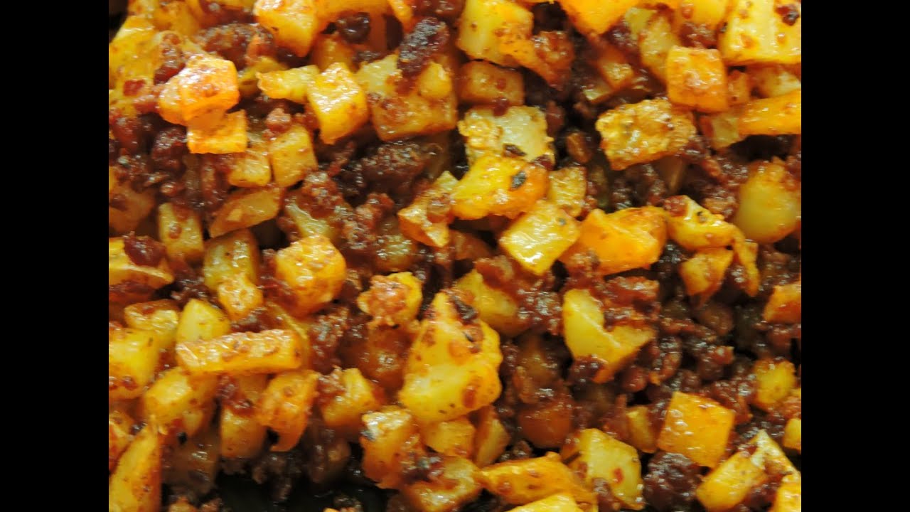 Papas fritas con chorizo para tacos.- RecetasdeLuzMa. - YouTube