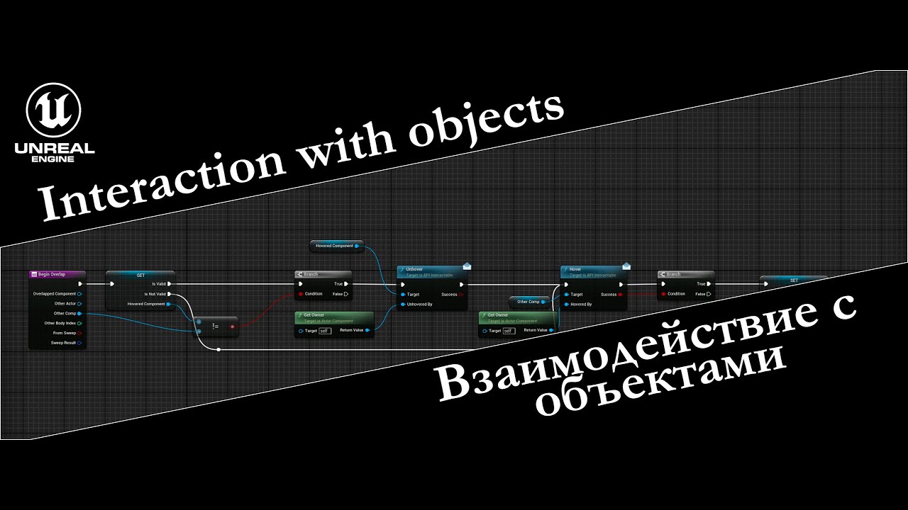 Взаимодействие с объектами Unreal Engine 4/5. Interaction with objects ...