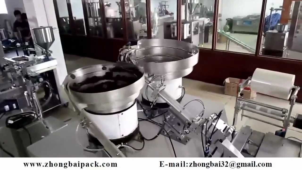 washer and bolt counting&packing machine - YouTube