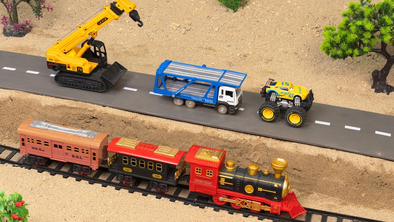 DIY Mini Tractor Bulldozer Rescues Train from Accident | DIY ...