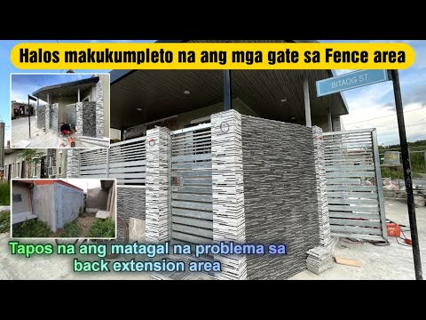 HALOS KUMPLETO NA ANG MGA GATE SA FENCE AREA + TAPOS NA ANG MATAGAL NG ...