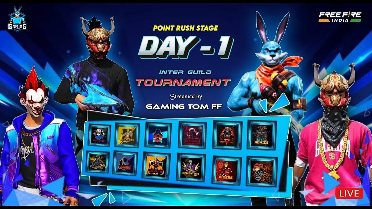 INTER GUILD TOURNAMENT || FREE FIRE LIVE TAMIL || GAMING TOM FF ...