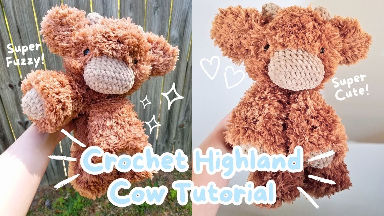 Crochet Highland Cow Tutorial - YouTube