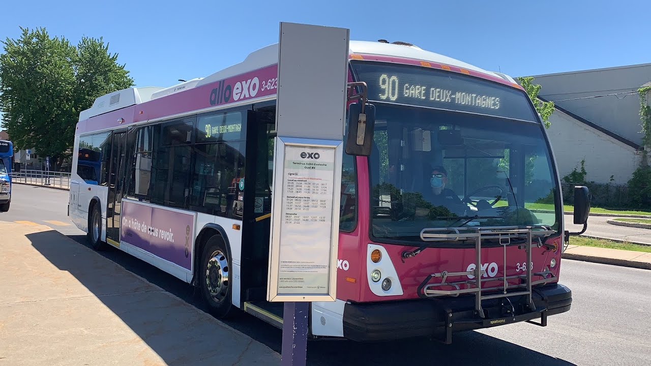 CIT LAURENTIDES 623 NOVA BUS HYBRID DEMO RIDE - YouTube