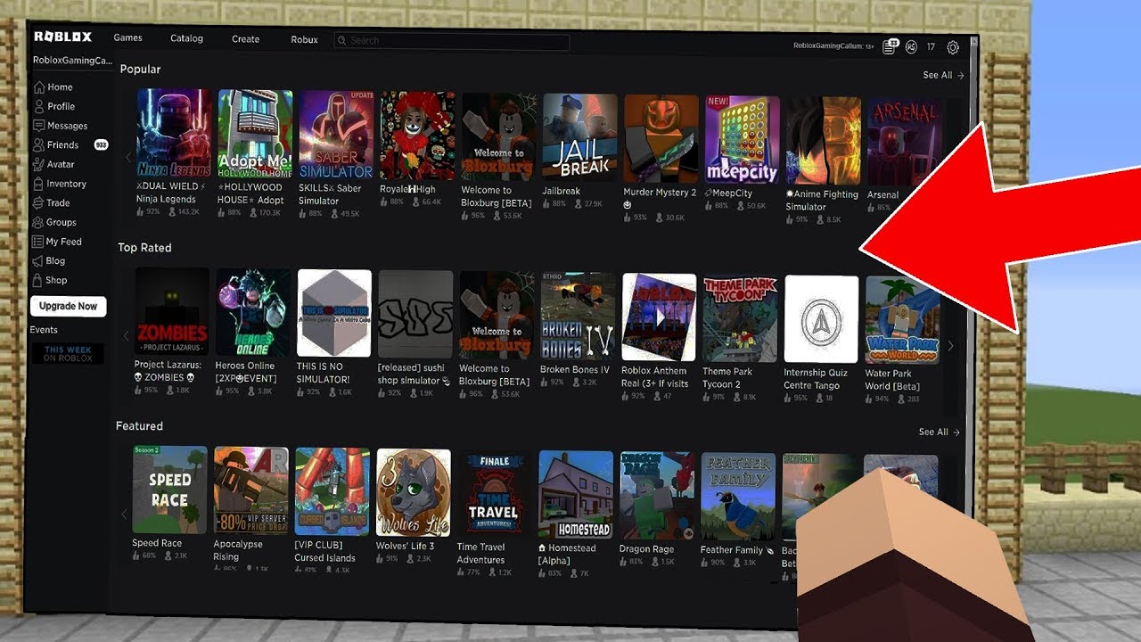 Playing Roblox INSIDE OF MINECRAFT!!! - YouTube