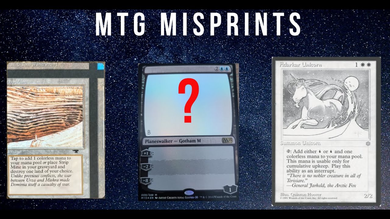 Magic Misprints MTG - YouTube