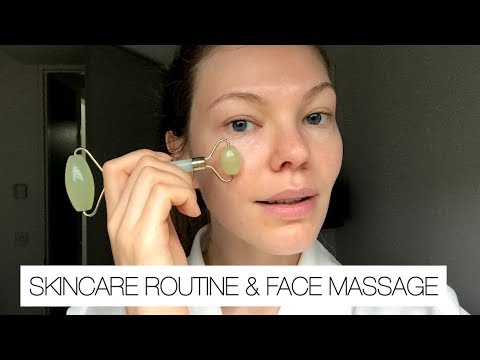 Skincare Routine & Face Roller - YouTube