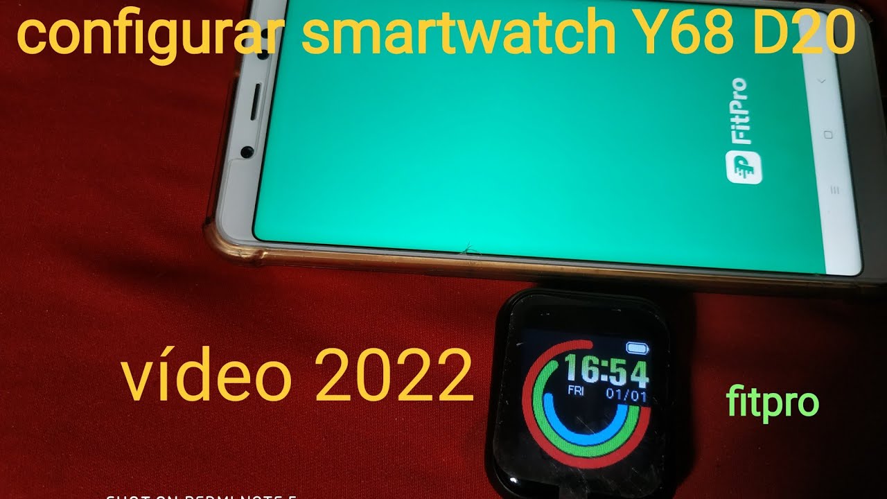como configurar smartwatch y68 de forma simples e pratica - YouTube