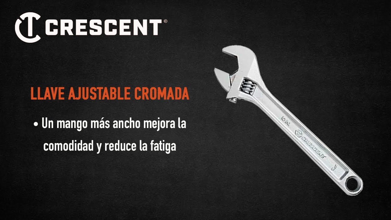 LLAVE AJUSTABLE CRESCENT - AC210VS - YouTube