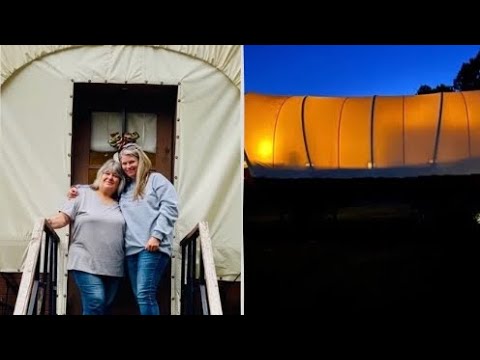 The Coziest Covered Wagon Glamping Experience - YouTube