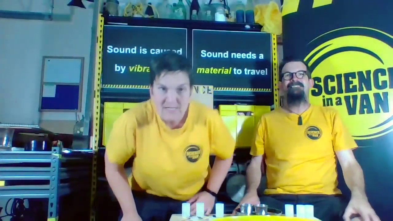 Science in a Van LIVE! Day 15 Science Show : Experiments : Sound, fizz ...