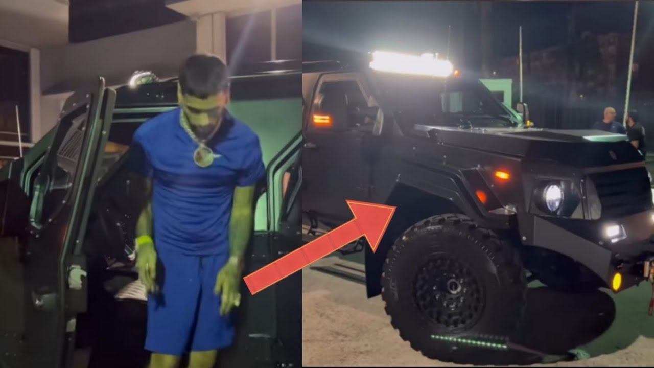 Anuel compra un carro tanque a prueba de balas y lo presume en sus ...