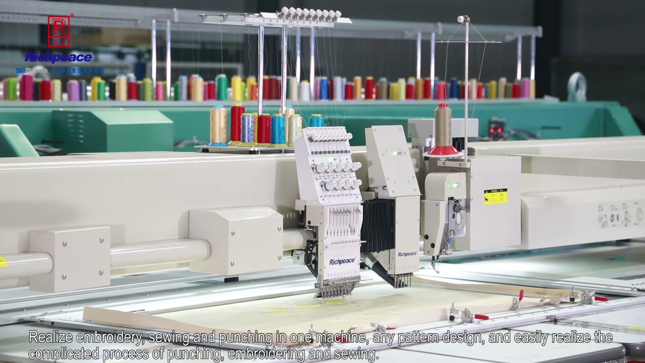 Computerized Lifted head Perforation, Embroidery and Sewing Machine ...