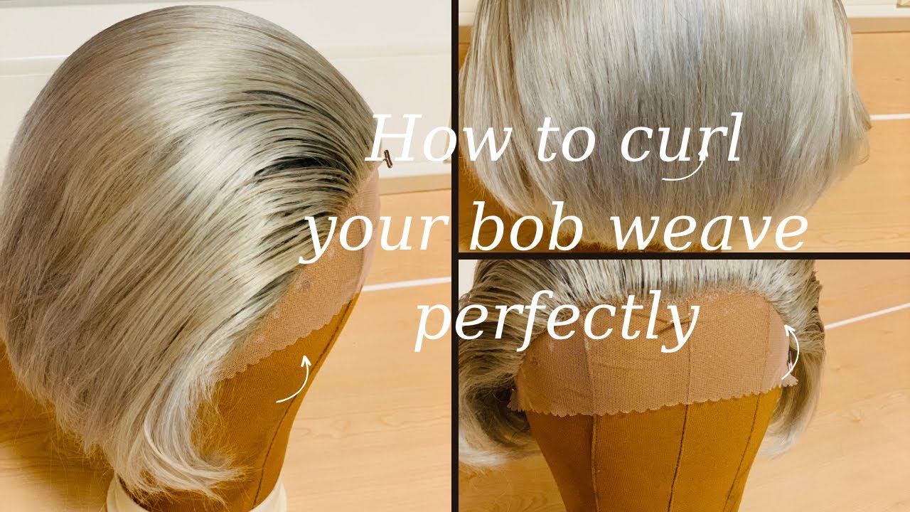 How to perfectly curl your bob wig tutorial - YouTube