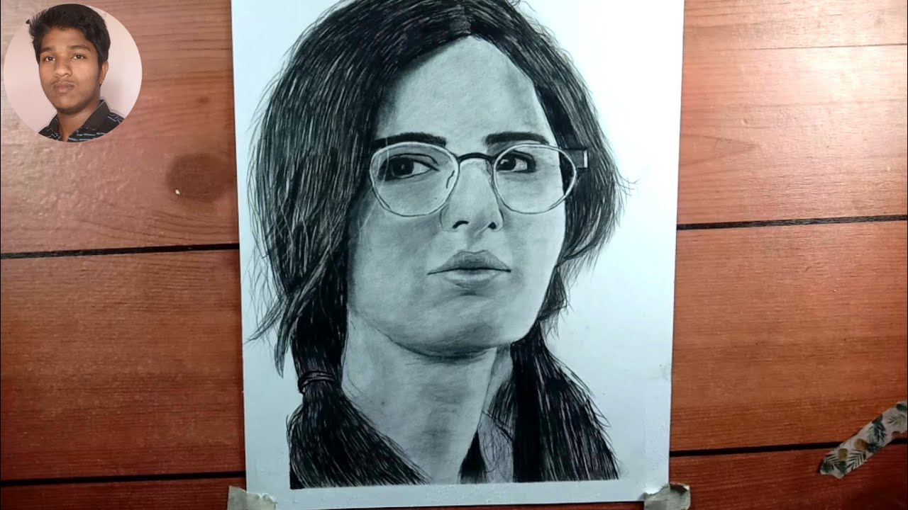 Drawing Katrina Kaif ️ ️ - YouTube