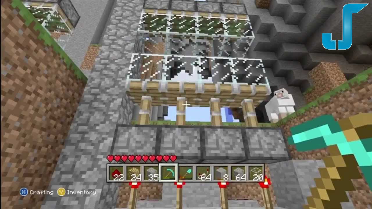 Minecraft Xbox: Vertical Piston Doors [TUTORIAL] Xbox Edition! - YouTube