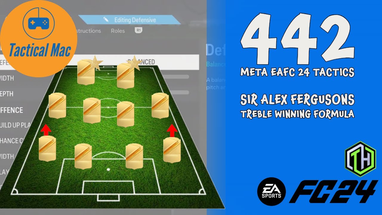 EAFC 24 Meta 442 Custom Tactics - Gavlar - YouTube