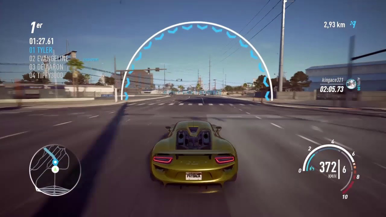 NFS payback: porsche 918 spyder - YouTube