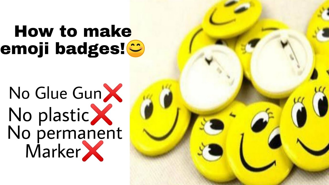 How to make smiley badges || DIY || very easy hand made good luck ...
