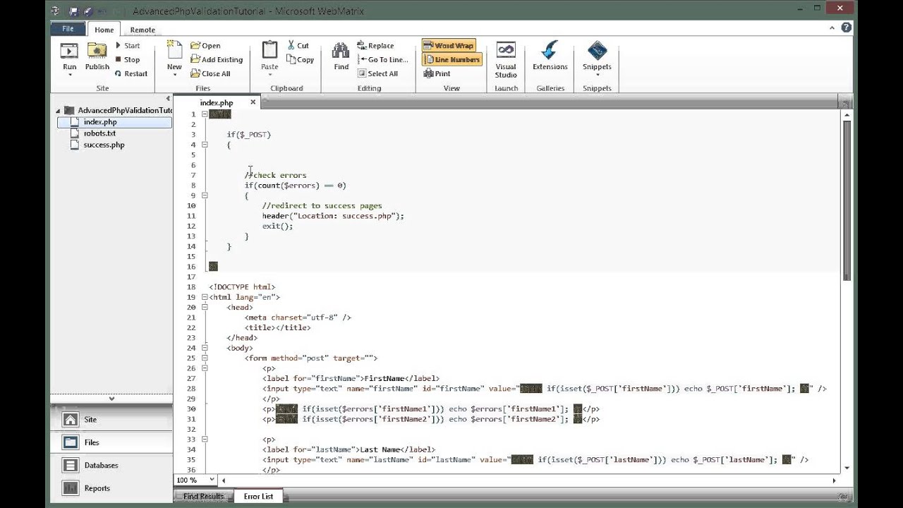 Php Form Validation Tutorial Advanced Part 17 Youtube 2428