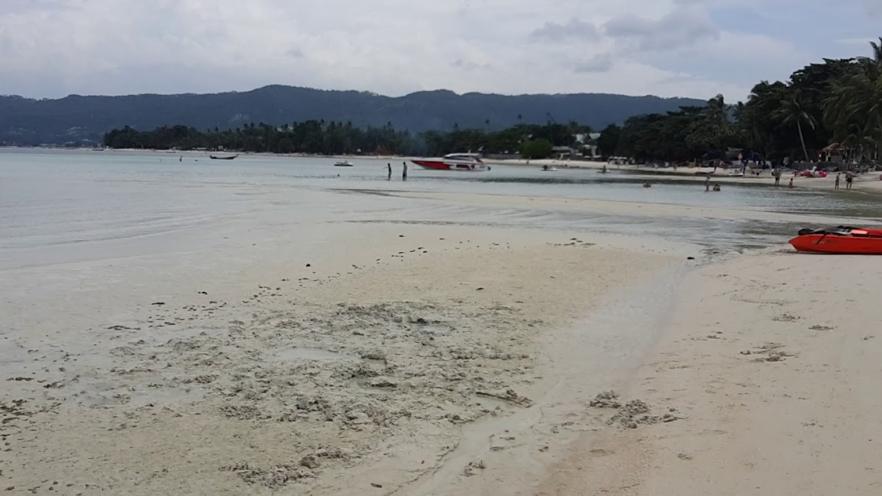 GREAT LOW TIDE THE SEA DISAPPEARS AT CHAWENG BEACH*Koh Samui*THAILAND ...