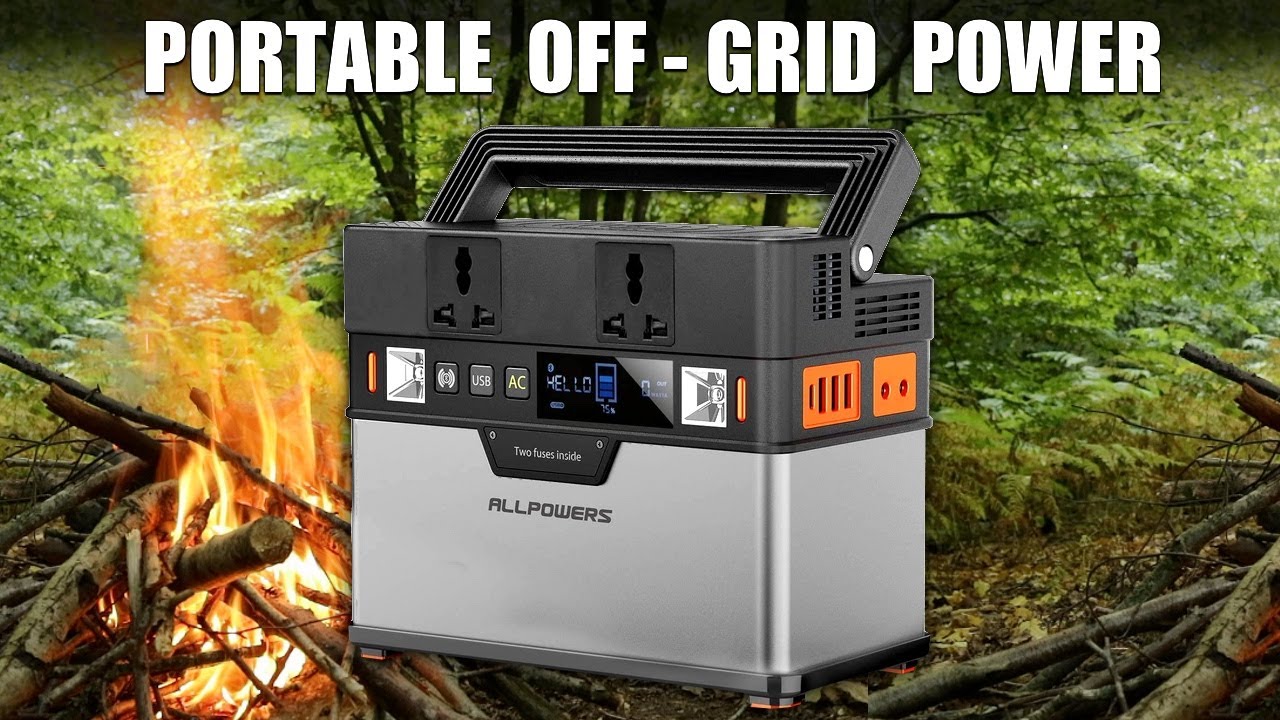 Portable Off Grid Power - AllPowers Solar Generator - YouTube