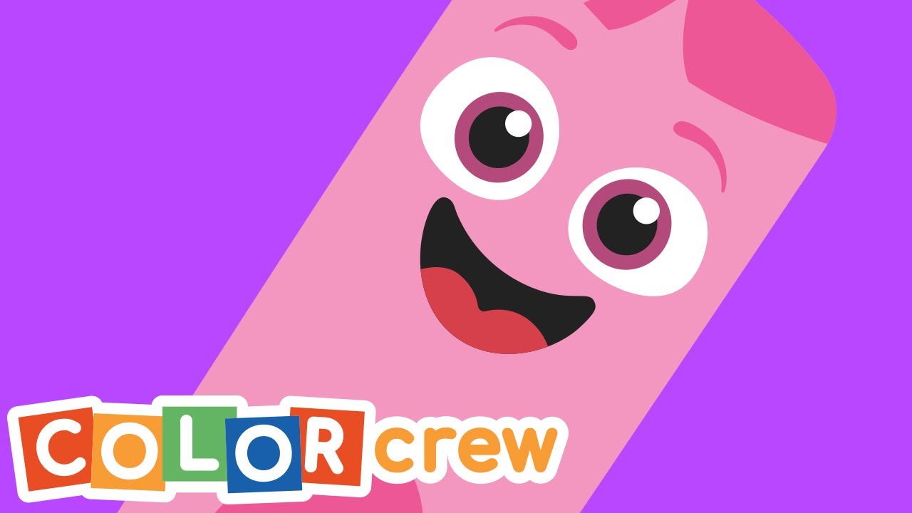 Toddler Learning Video | Color Crew - Pink | Drawing |@BabyFirst Learn ...