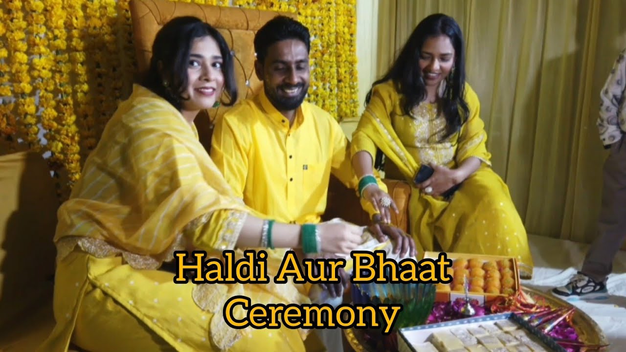 Saifi Ki Haldi And Bhaat Ceremony #explore #wedding ##haldiceremony # ...